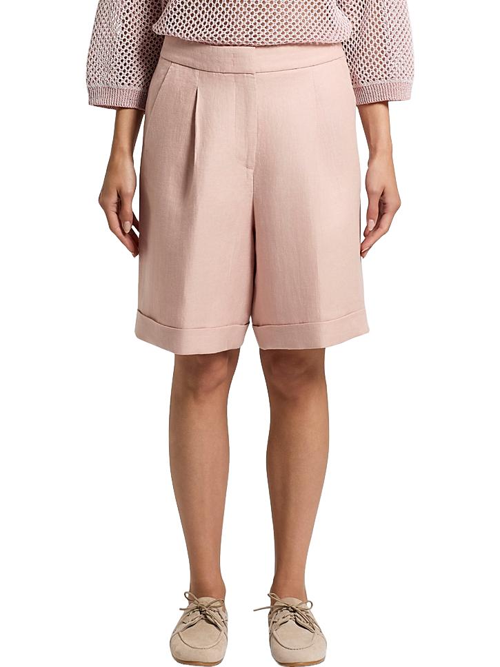 PESERICO Linen Bermuda Shorts